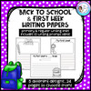 Back to School & First Week Writing Papers with Prompt Ideas - Amped Up ...
