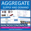 Aggregate Supply & Demand PowerPoint, Guided Note Packet, Test and Quiz ...