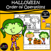 Halloween Basic Algebra - Order of Operations Worksheet - Color by ...