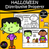 HALLOWEEN Basic Algebra - Distributive Property Worksheet - Color by ...