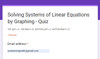 Solving Systems of Linear Equations by Graphing: Google Forms Quiz - 20 ...