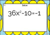 Solving Quadratic Equations using Square Roots: Task Cards - 20 ...