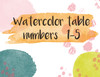 Watercolor table labels! - Amped Up Learning