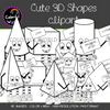 Cute 3D Shapes clipart - Amped Up Learning