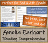Amelia Earhart - 3rd & 4th Grade Close Read & Biography Writing Bundle ...