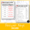 Major Events of WWII Reading Activity (SS5H4)