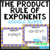 Product Rule of Exponents: Google Slides - 20 Problems - Amped Up Learning