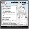Ancient China Map Activity, Reading Comprehension, and Bio's Research ...