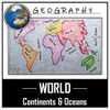 World Map Activity- Label & Color the Continents and Oceans! - Amped Up ...