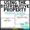 Using the Distributive Property: GOOGLE Slides - 25 Probles - Amped Up ...