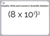 Operations with Numbers in Scientific Notation: GOOGLE Slides - 20 ...