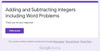 Addition and Subtraction of Integers, including Word Problems: GOOGLE ...