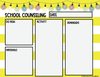 Editable School Counseling Daily Lesson & Activity Agenda Striped Porch ...