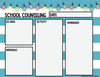 Editable School Counseling Daily Lesson & Activity Agenda Striped Porch ...