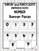 Farmhouse Rustic Banner Numbers Classroom Decor - Amped Up Learning