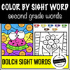 Color by Sight Word | Dolch Second Grade Sight Words
