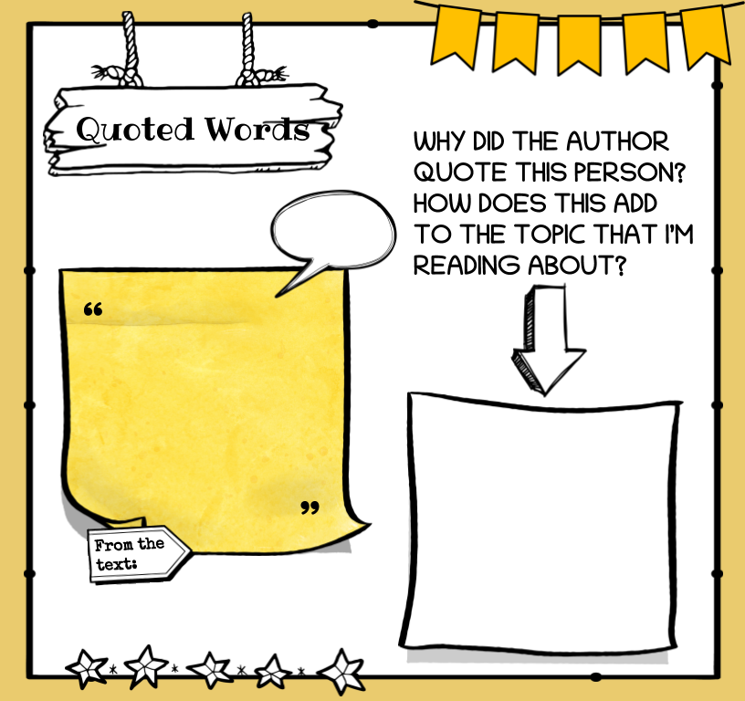 Stop and Jot Reflection Log / Journal (Nonfiction Text)