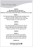 ‘The Citizen Ship’ (Grades 3-7) ~ Curriculum Song Video