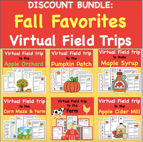 Discount Bundle Fall Favorites Virtual Field Trip Pack- 6 Autumn Trips ...