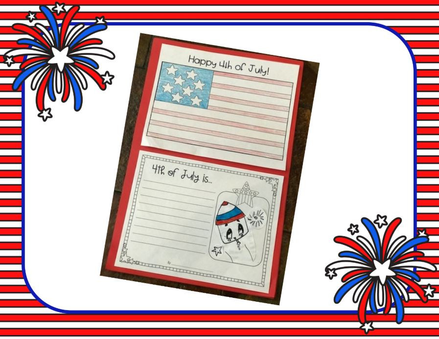 4th of July Writing Craftivity - Amped Up Learning