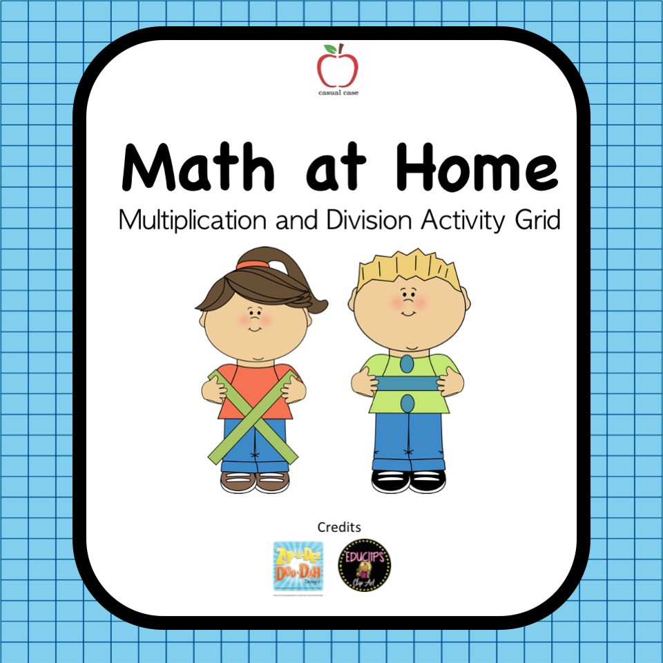 Multiplication and Division Grid - Choice Board Menu