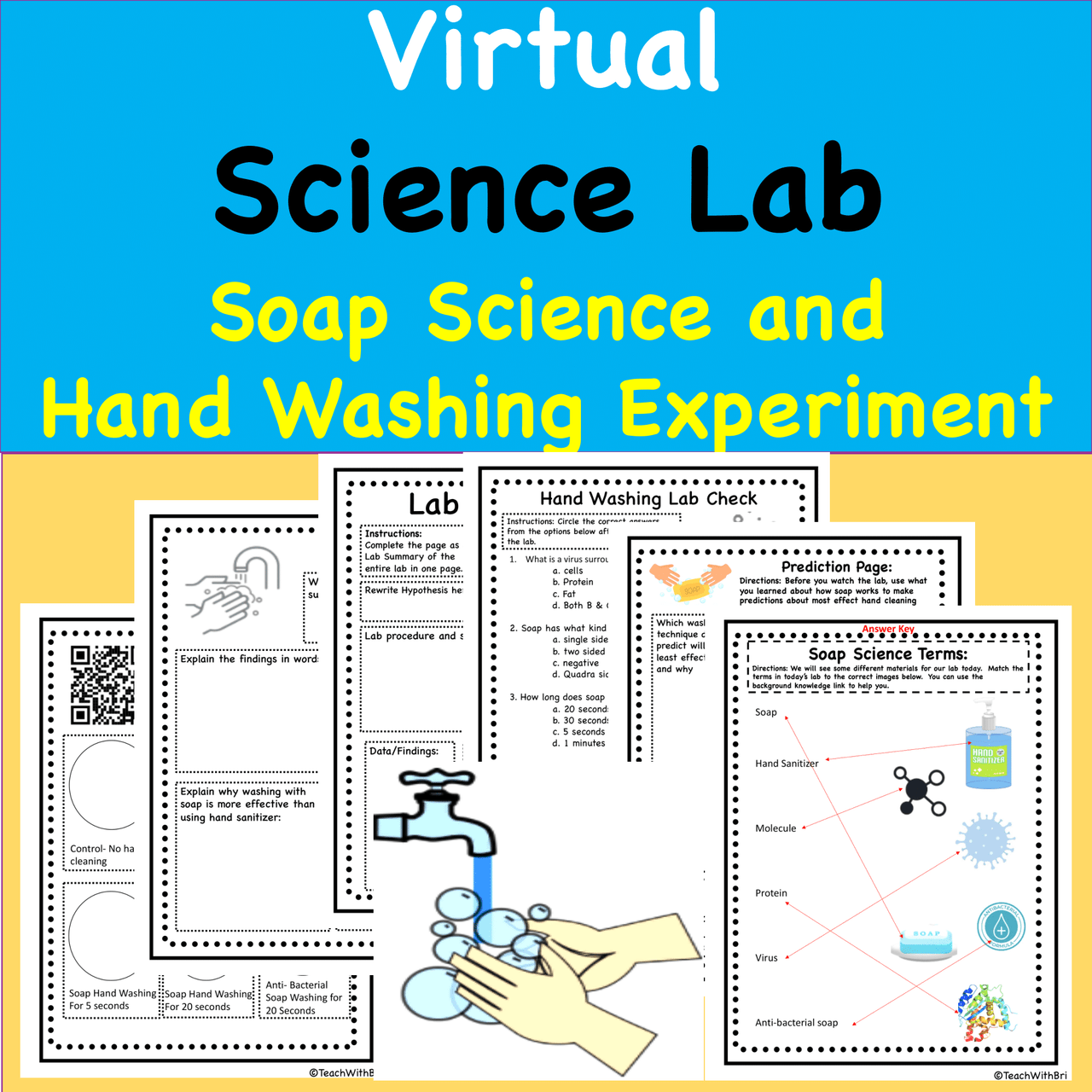 Digital Version- Virtual Science Lab- Soap Science and Hand Washing