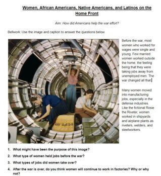 Minorities on the World War Two Home Front: Distance Learning