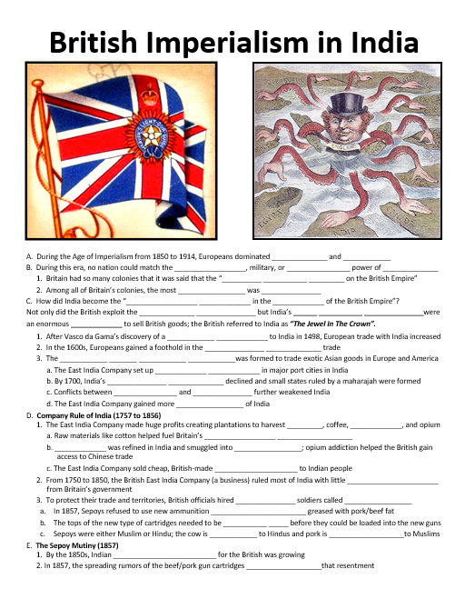 Imperialism In India - Amped Up Learning