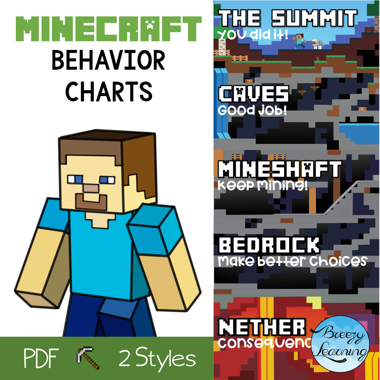 Minecraft Behavior Chart-Clip Chart