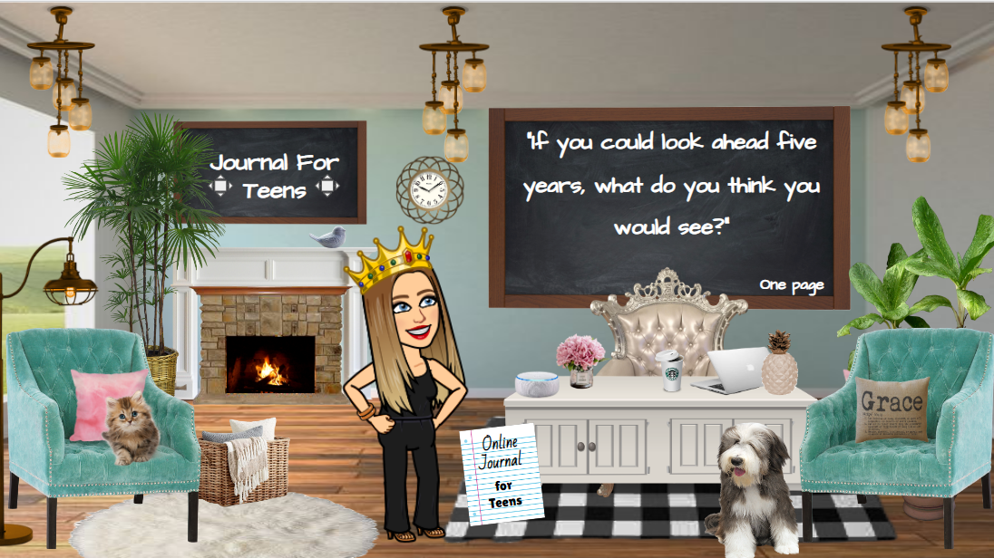 Bitmoji Classroom - Online Journal for Teens Template