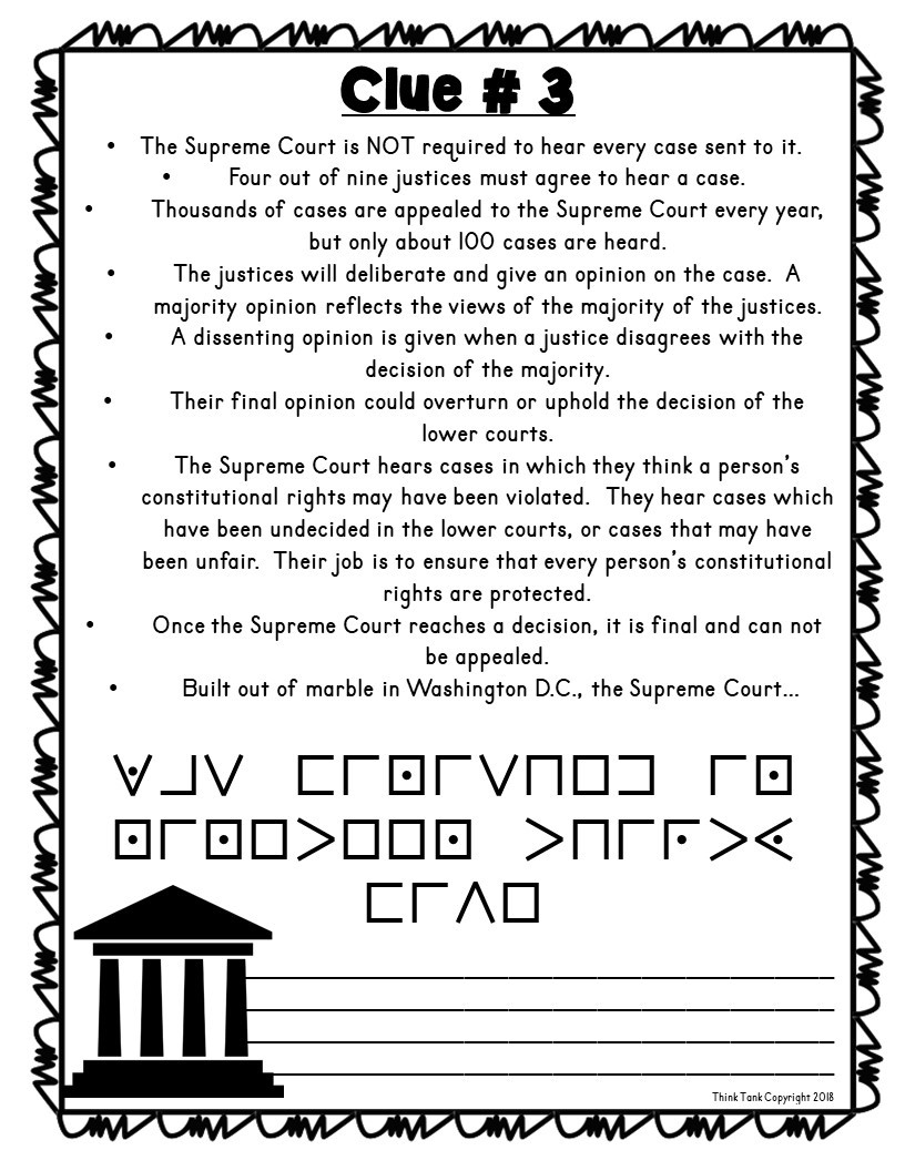 Supreme Court ESCAPE ROOM!