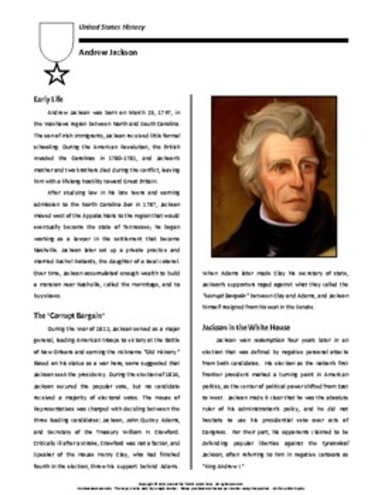 Biography: Andrew Jackson