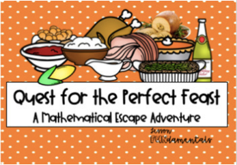 Digital Math Escape Room--Quest for the Perfect Thanksgiving Feast