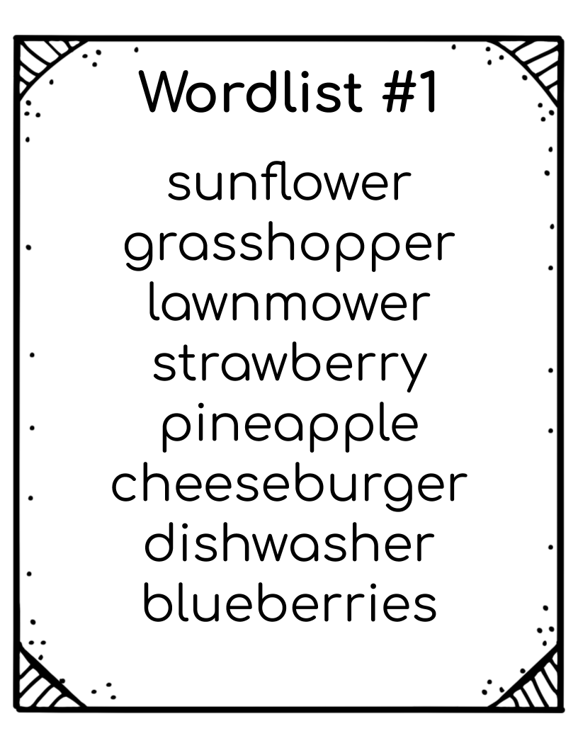 Phonological Awareness Picture Cards for Two-Syllable NON-Compound Words