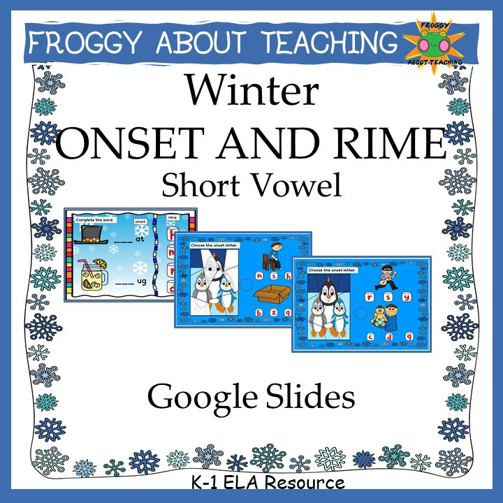 Winter Onset and Rime Google Slides - Amped Up Learning