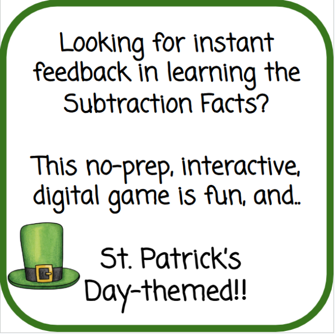 St. Patrick's Day Version - Addition Flashcards - Digital - Amped Up ...