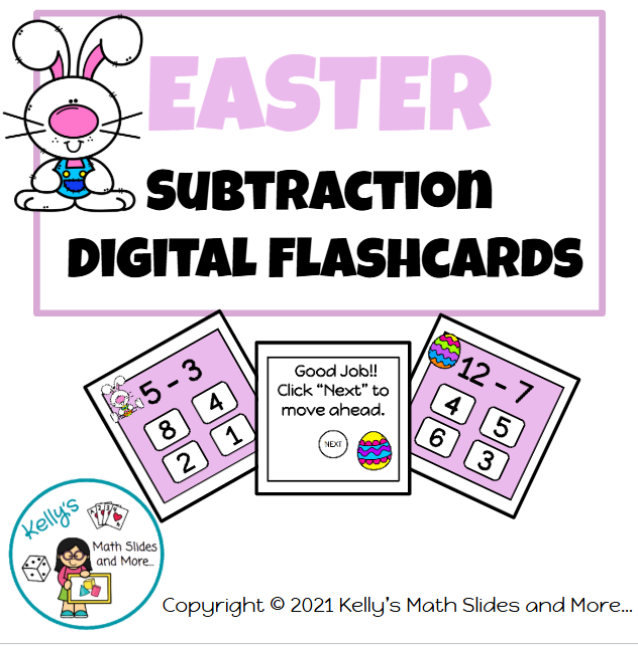 Subtraction Flashcards - Digital Game - Amped Up Learning