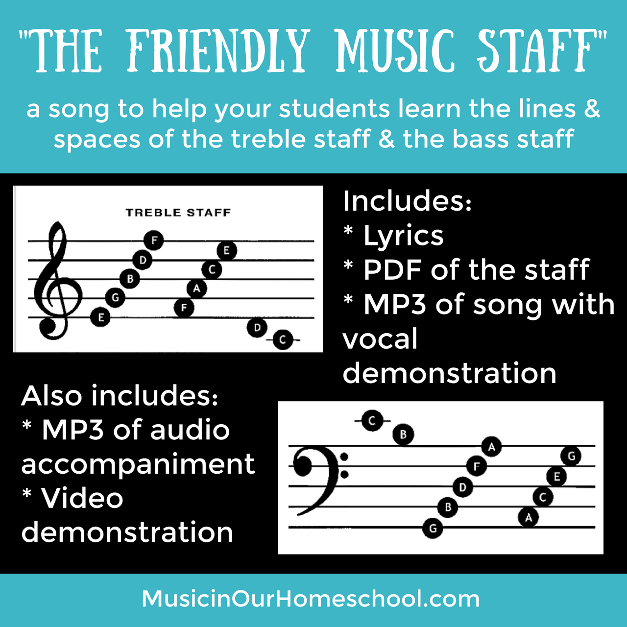 "The Friendly Music Staff" song set