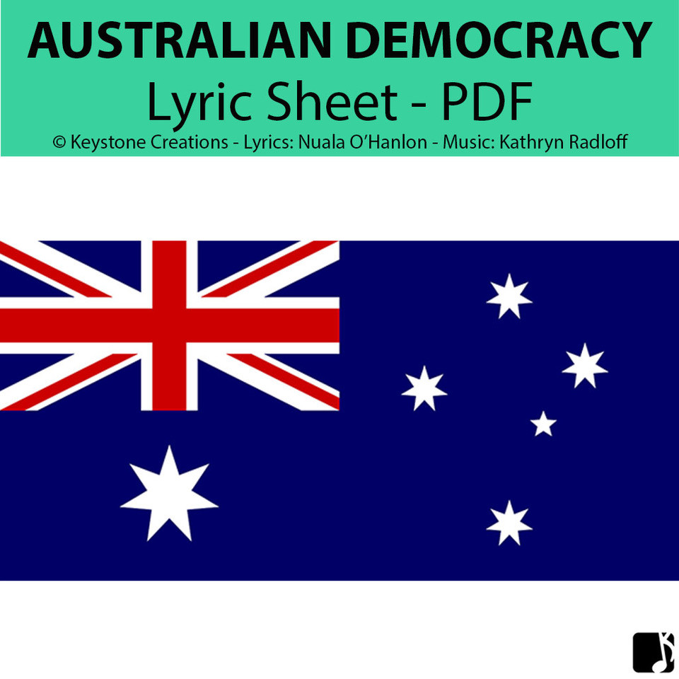 'AUSTRALIA' (Grades 3-7) ~ Lyric Sheet/Poem PDF - Amped Up Learning