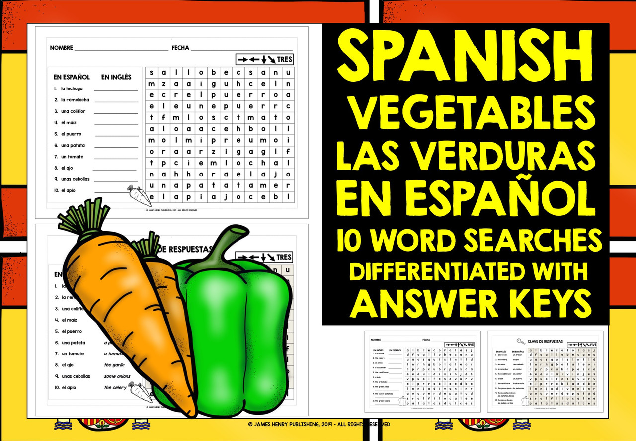 SPANISH VEGETABLES POSTERS