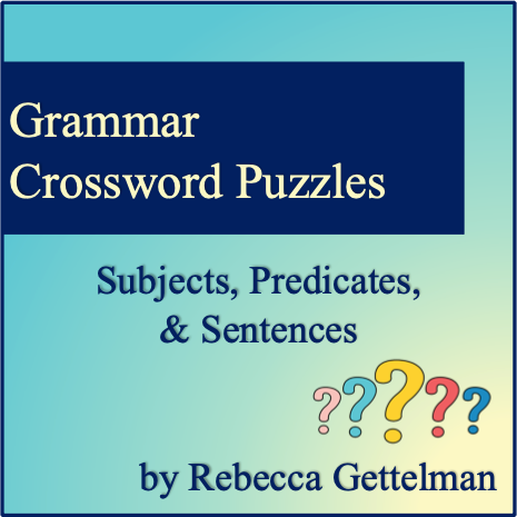 Two Crossword Puzzles on Subjects, Predicates, and Sentences