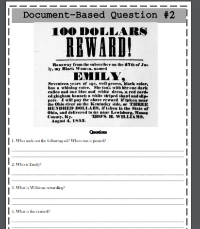 Underground Railroad Mini-Unit with DBQ's - Amped Up Learning