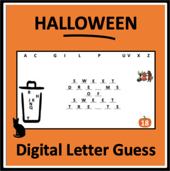 Halloween Digital Letter Guess
