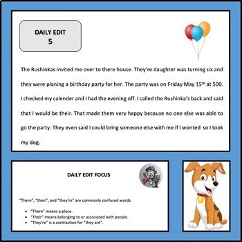 Daily Editing: Set 2