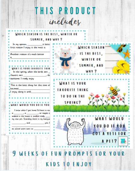 Another 9 Weeks of Differentiated Journal Prompts