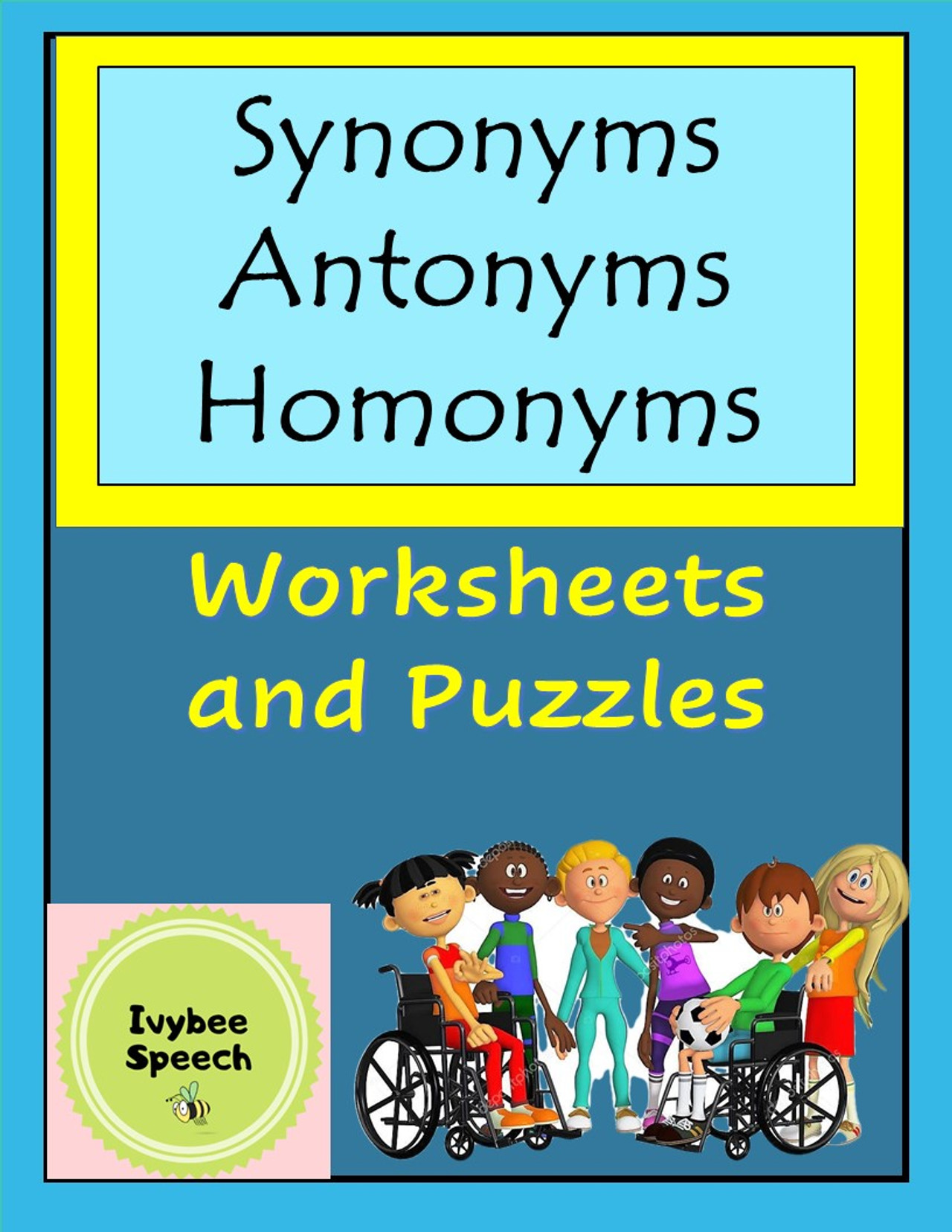 Synonyms, Antonyms, Homonyms Worksheets and Puzzles