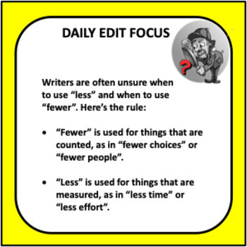 Daily Editing: Set 2