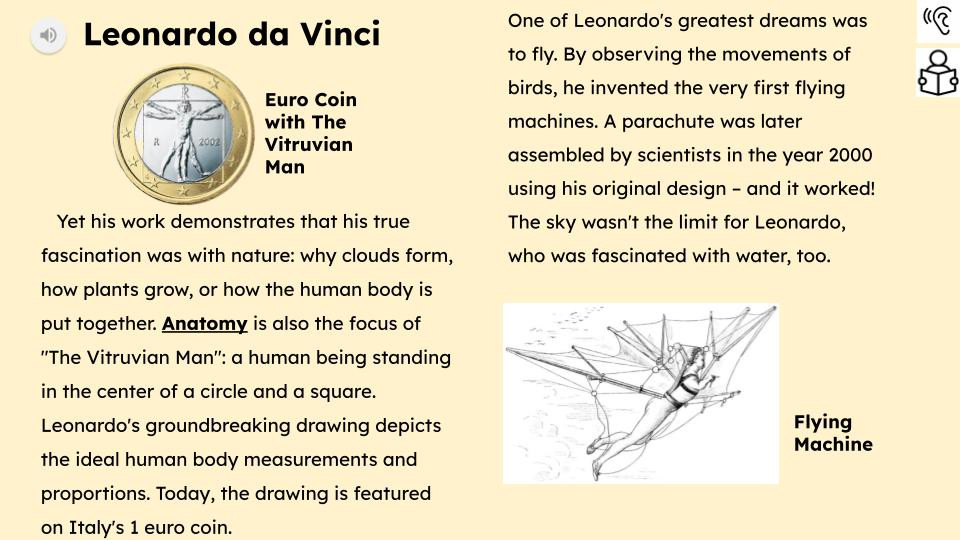 Leonardo Da Vinci Research Project