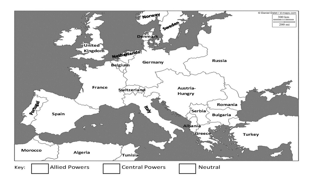 WWI Map - Amped Up Learning