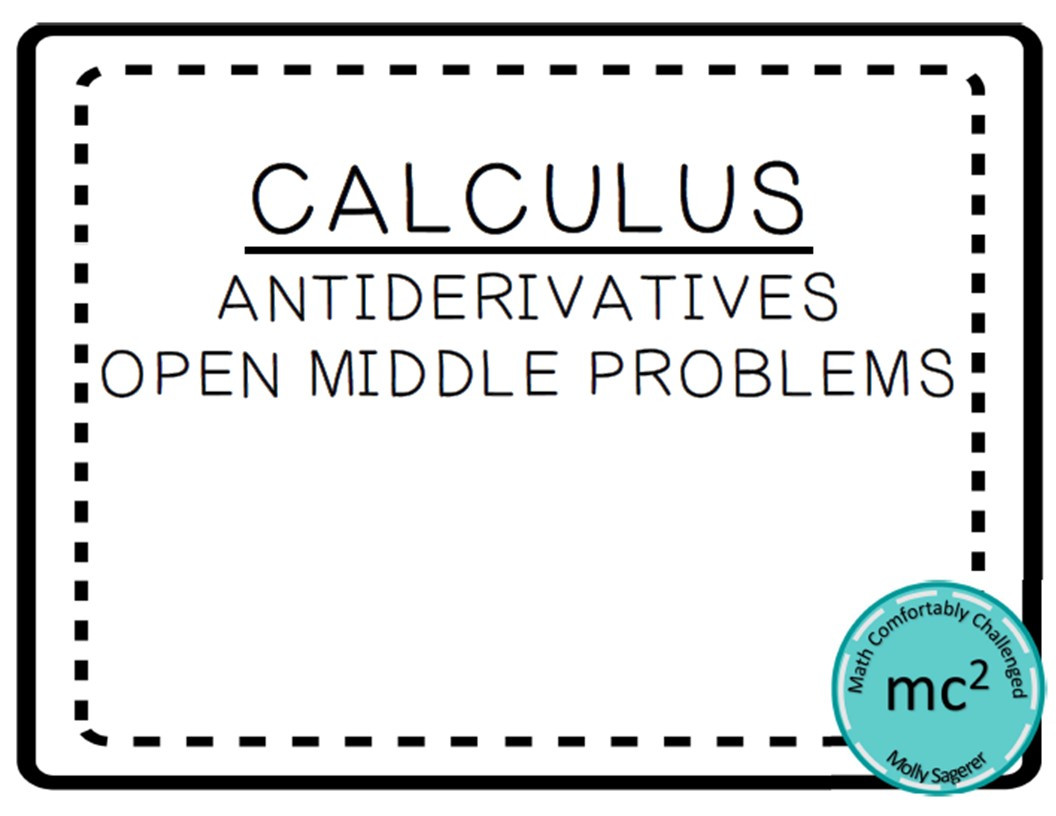 CALCULUS Antiderivatives Circuit Worksheet and Circuit Walk